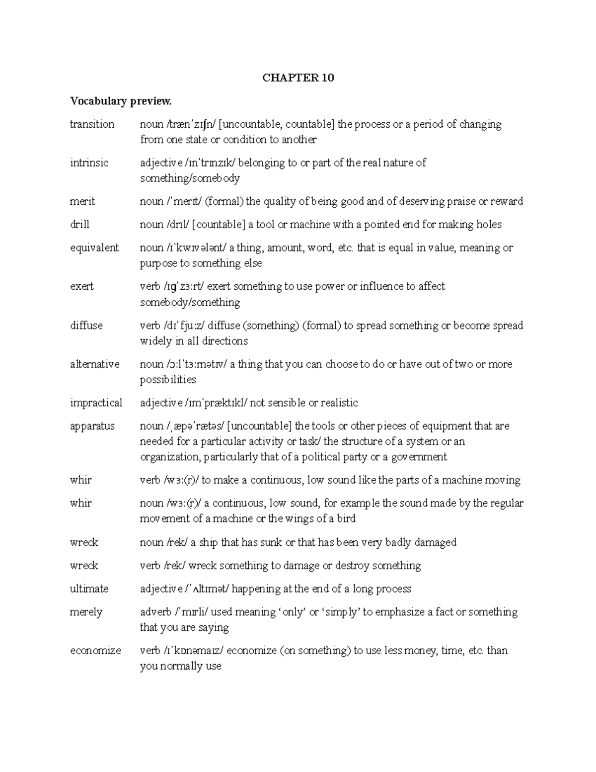 CHAPTER 10 Vocabulary Preview: Key Terms and Concepts - Studocu