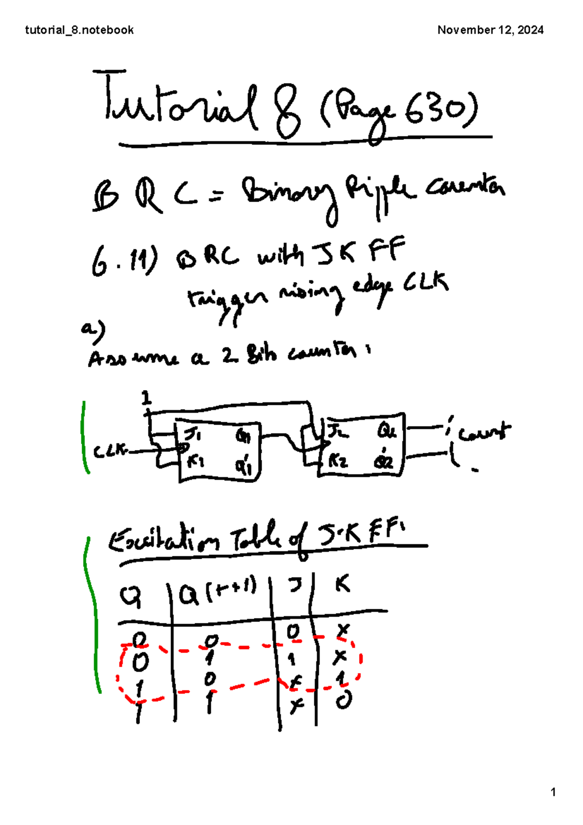 Tutorial 8 november 12 - tut8 - Comp Eng 2Di4 - Studocu
