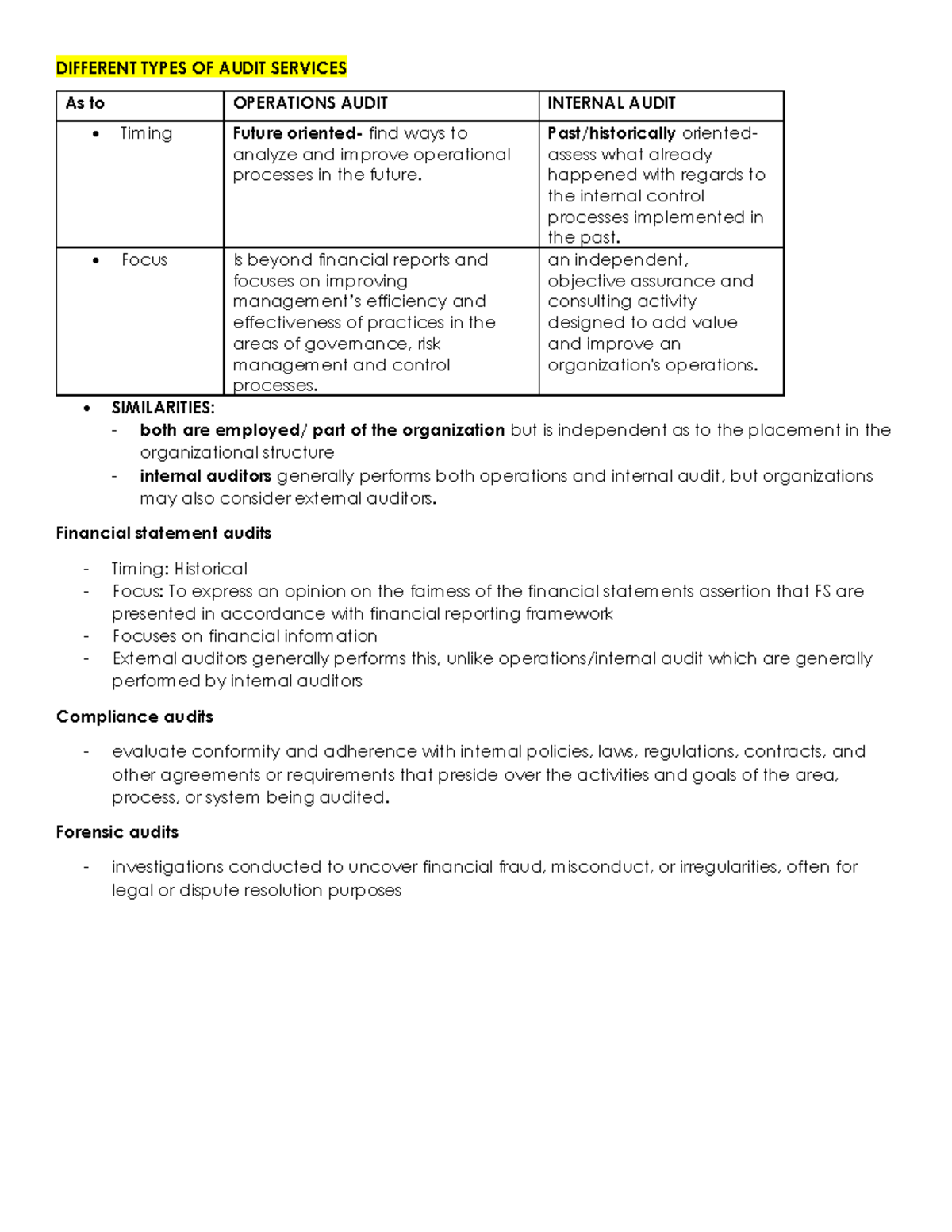 Audit Services Overview: Types, Policies, and Compliance Strategies ...