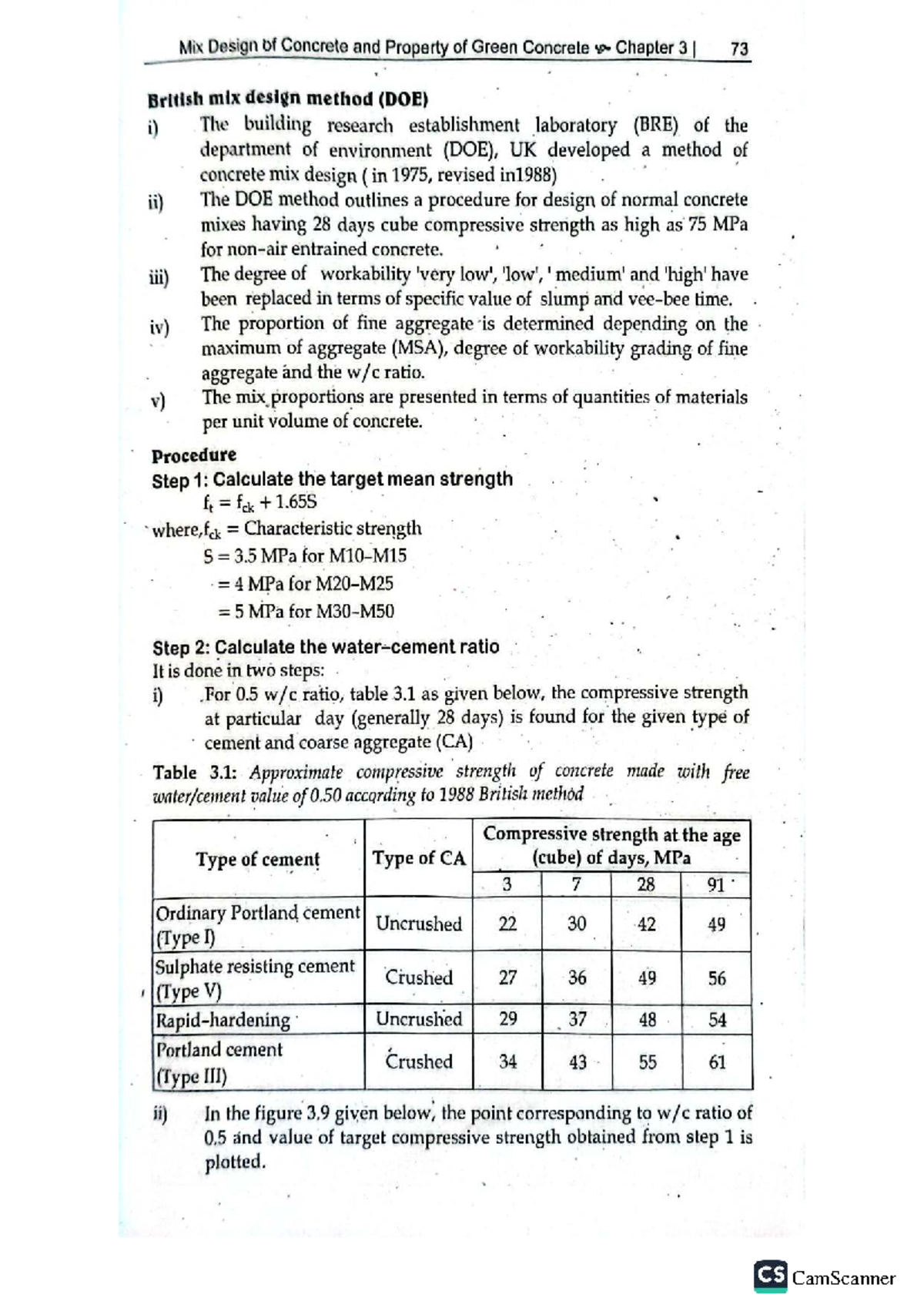 Mix Design of Concrete and Properties of Green Concrete - Chapter 3 ...