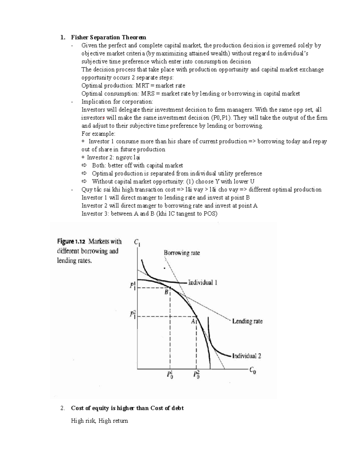 Fisher Separation Theorem: Capital Market Implications and Agency ...