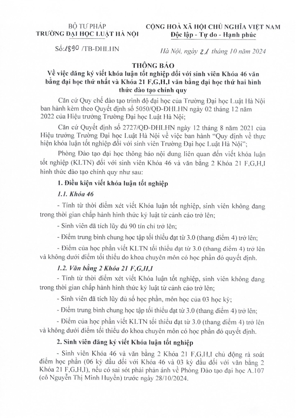 TB1890 KLTN K46CQ K21CQ 2024 - BO CONG HOA XÃ HOI CHU NGHIA VIET NAM ...