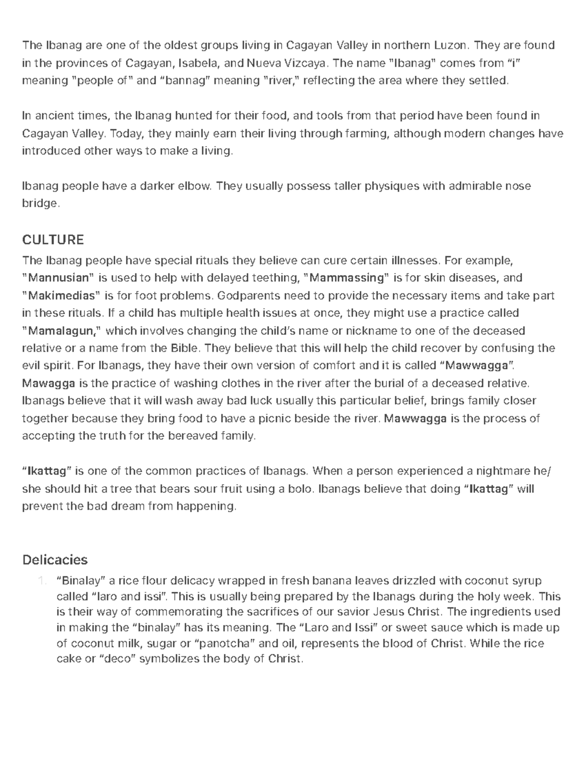 Ibanag Culture and Traditions: An Insight into Heritage and Practices ...