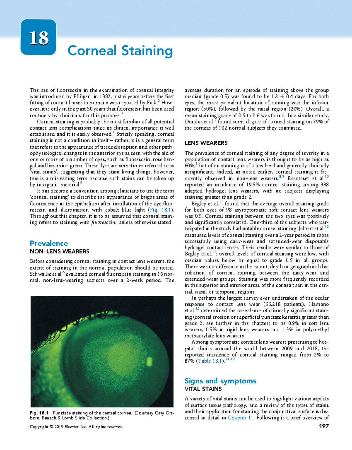 Corneal Staining in Contact Lens Wearers: Complications & Insights 1818 ...