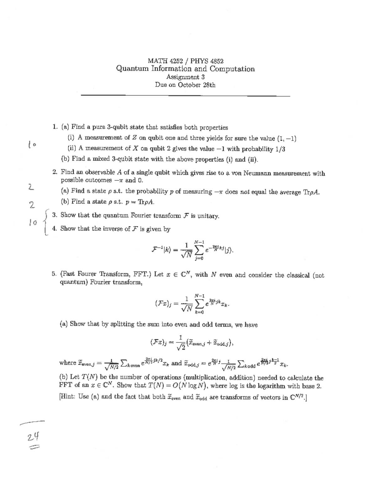 4252-S3 - Assignments - Math 4252 - Studocu