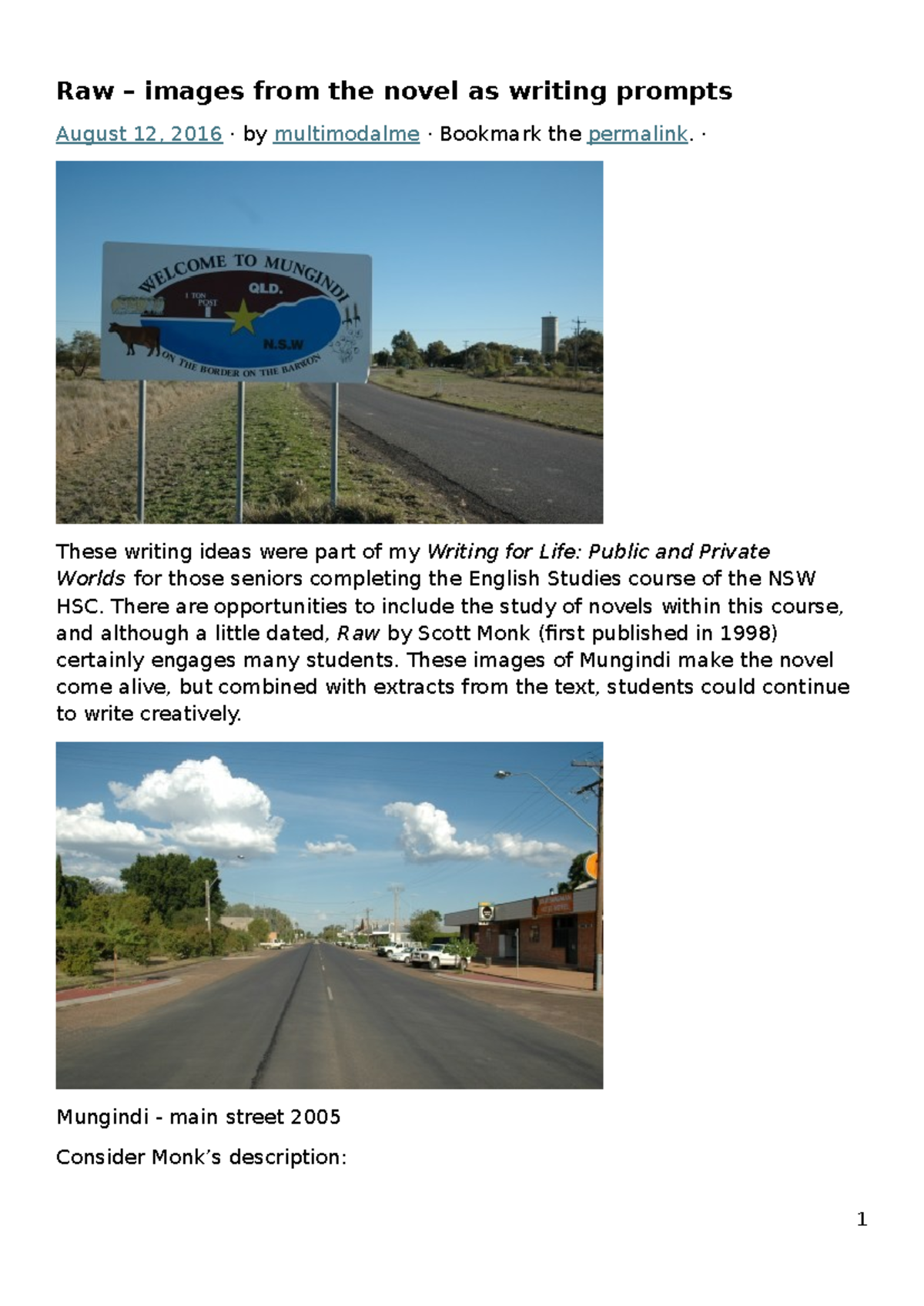 Writing Prompts from Raw Images: English Studies HSC Activities - Studocu
