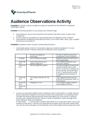 [Solved] Wk 2 Summative Assessment AudienceCentered Communication ...