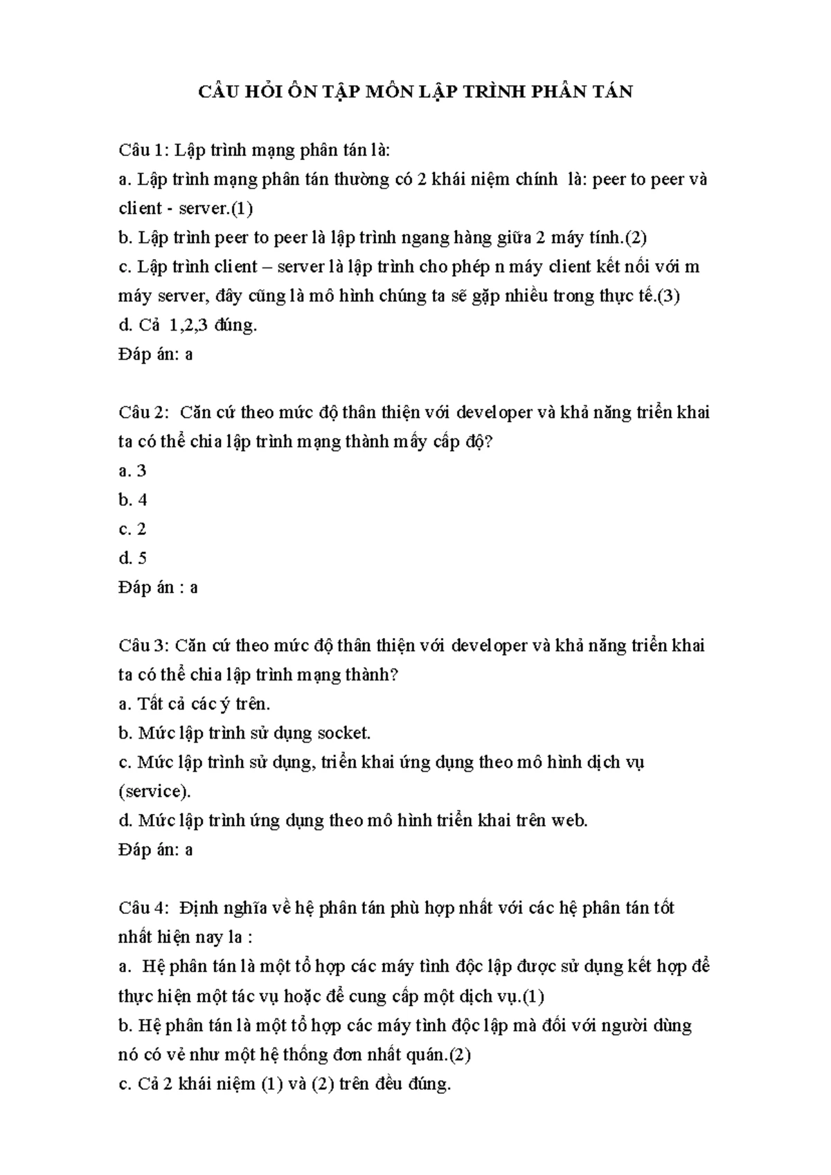 CAU HOI TRAC Nghiem MON BAO MAT - CÂU HỎI TRẮC NGHIỆM MÔN BẢO MẬT Câu 1. An toàn máy tính là gì ...