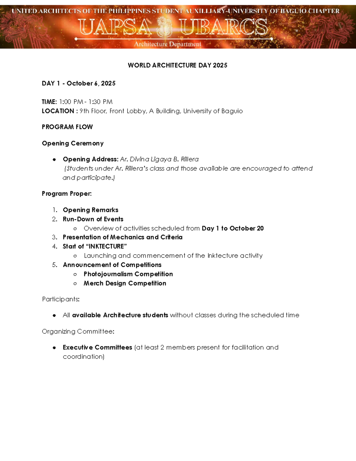 World Architecture Day 2025: Celebrating Design and Community - Studocu