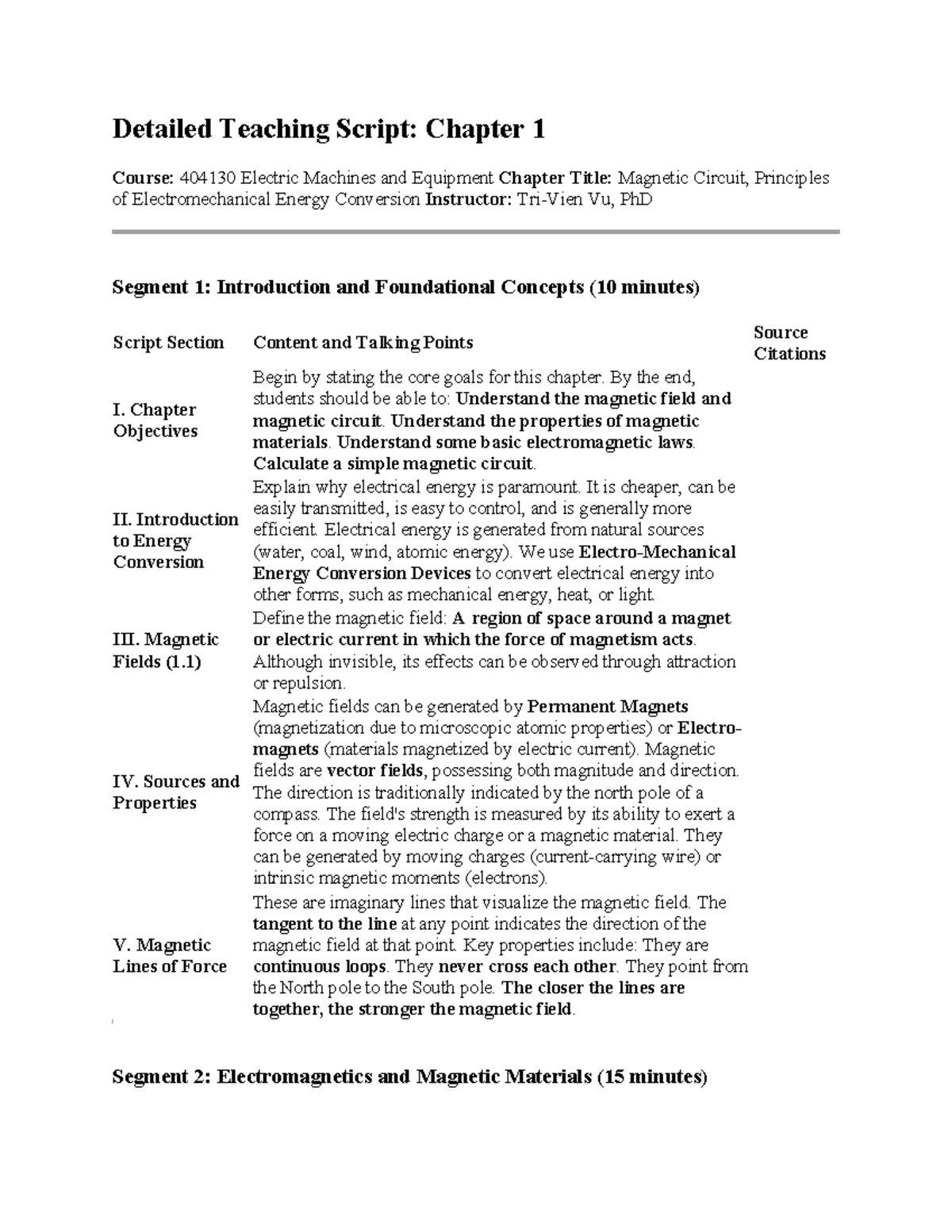 KBGD 404130 Electric Machines: Chapter 1 - Magnetic Circuit Overview ...