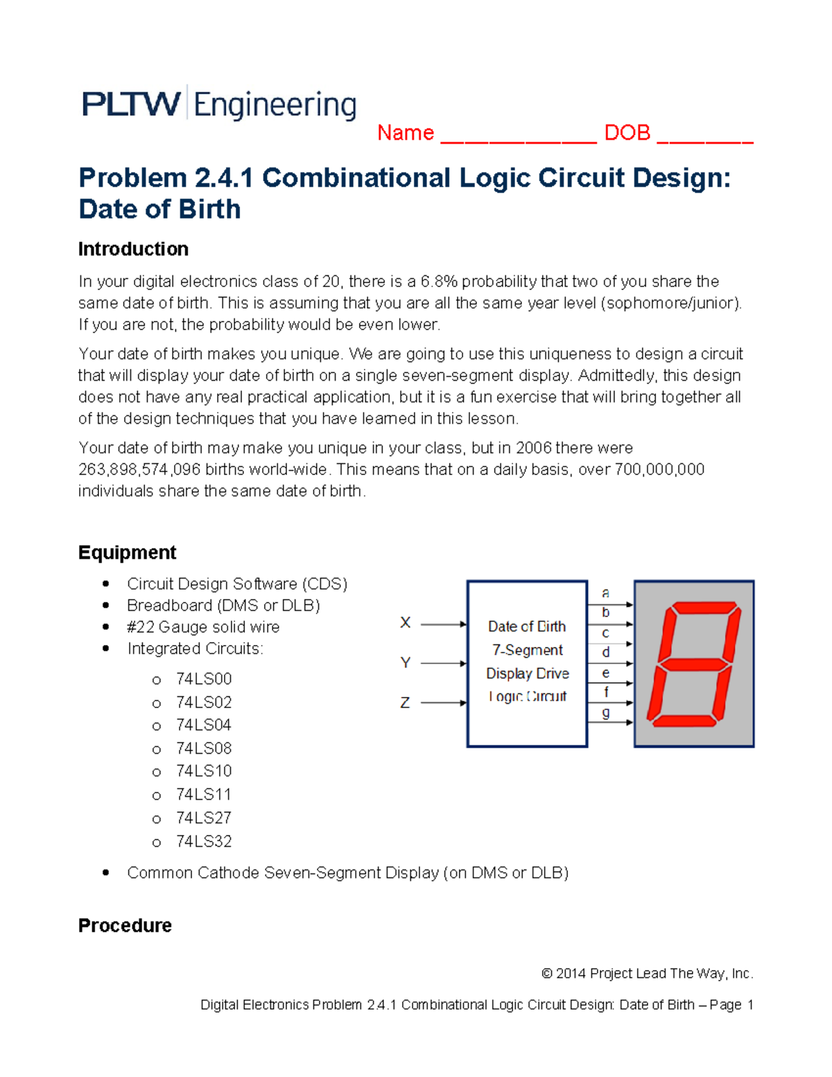 Digital Electronics 2.4.1 Combinational Logic Circuit Design Exercise - Studocu