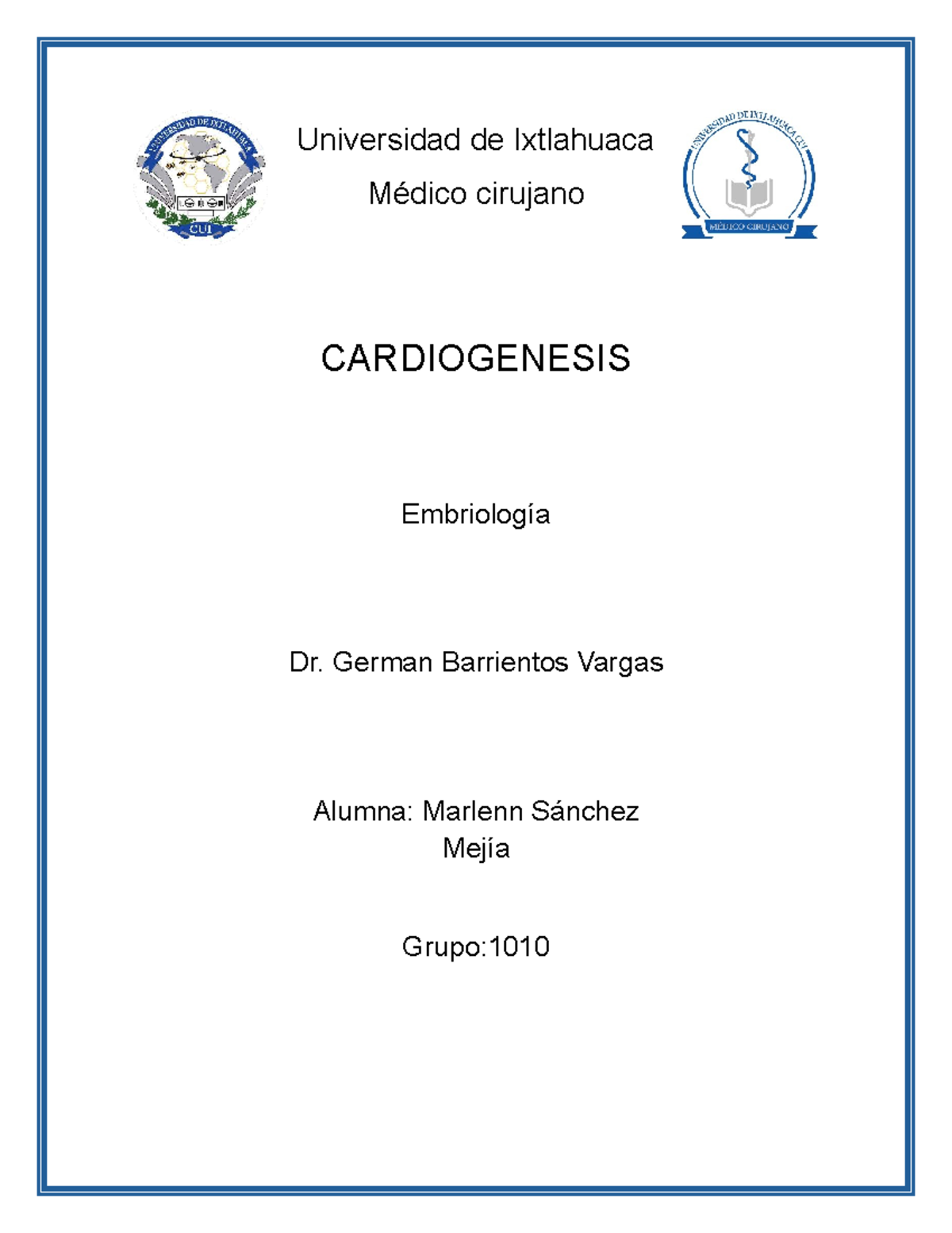 Embriología del Corazón: Desarrollo y Cardiopatías Congénitas ...