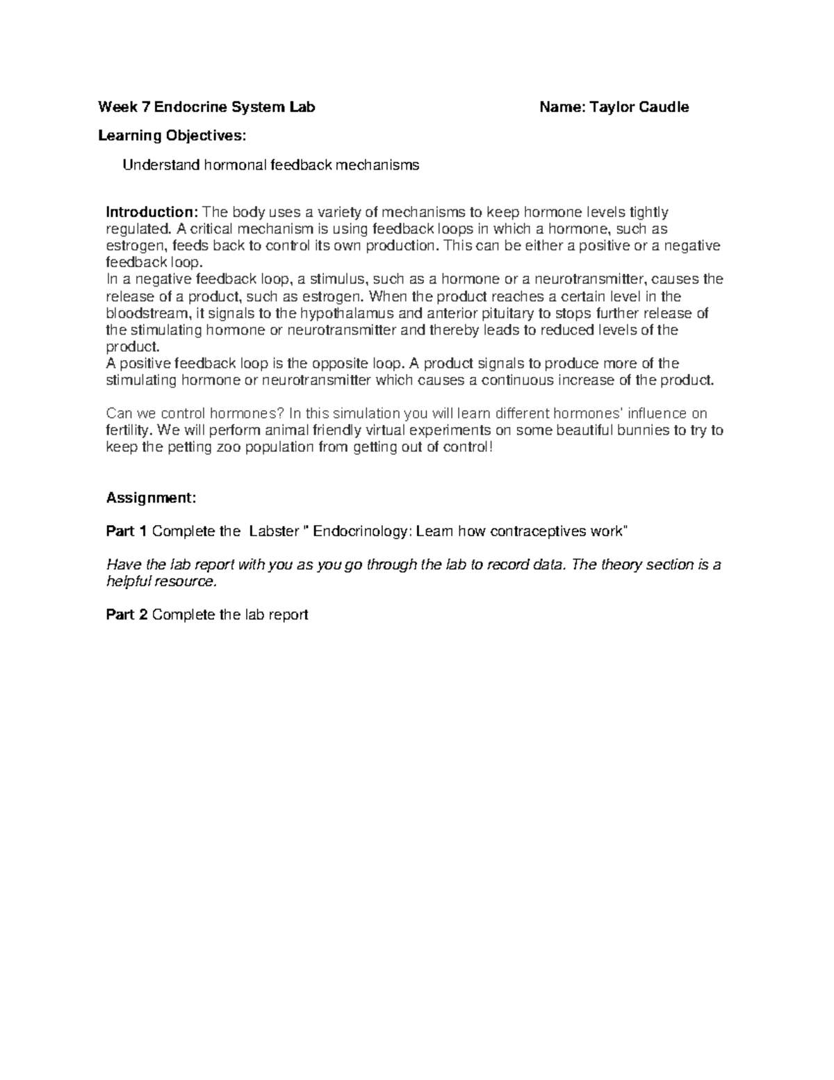 Final LABS BIO252 Online Labs BIOS252 Week 7 Lab Report - Week 7 ...