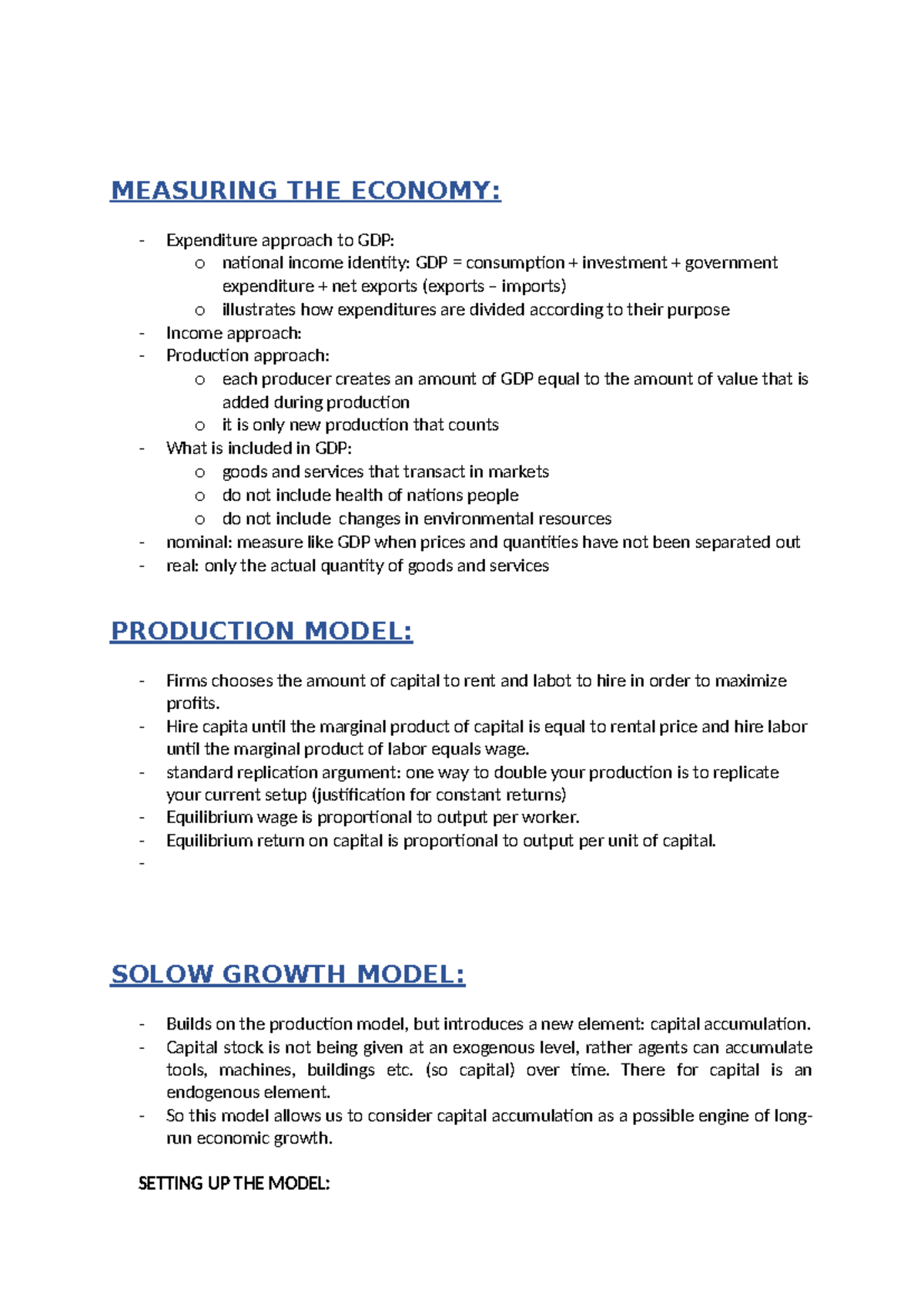 Understanding Macroeconomics: GDP, Growth Models, and Inflation (ECO ...