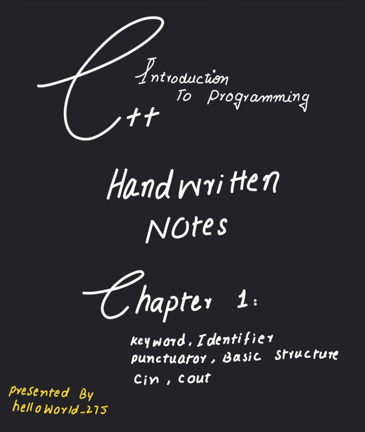 C++ Programming Notes: Chapter 1 - Keywords, Identifiers, and Basics ...