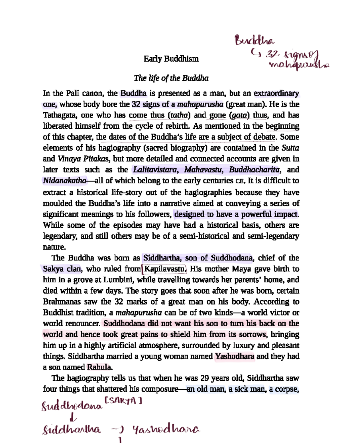 Buddhism 101: The Life of the Buddha and Early Teachings - Studocu