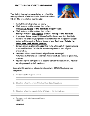 Religion - Grade: 9 - High School - Canada - Studocu