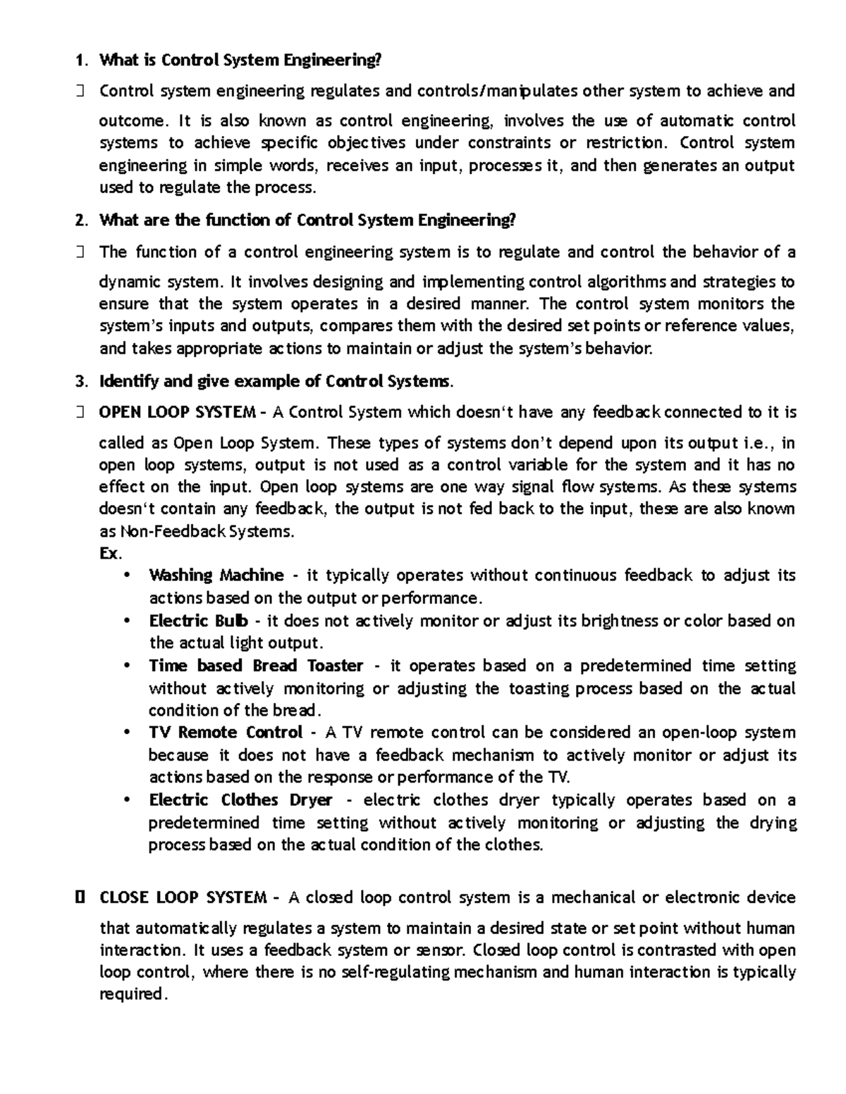 Control Lab Control System Introduction What Is Control System Engineering Control System