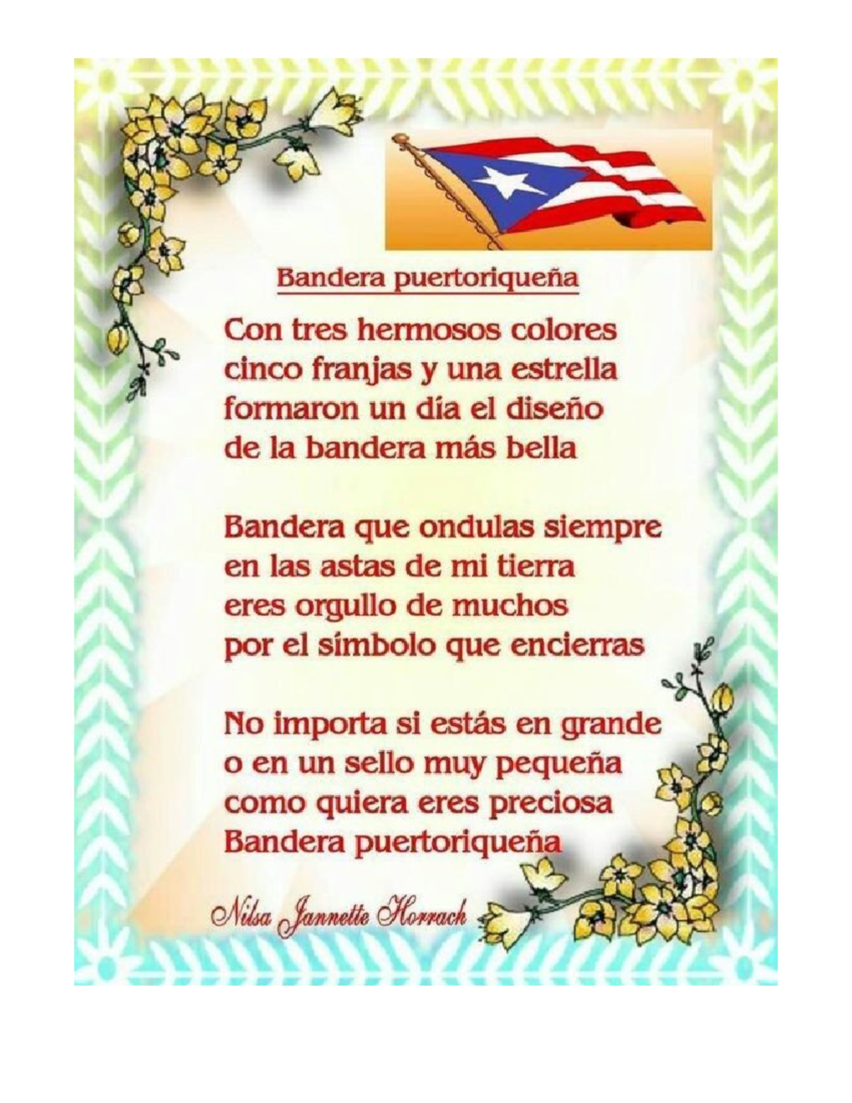 Repaso sobre la Bandera Puertorriqueña: Significado y Diseño - Studocu