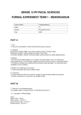 Physical science - Grade: 12 - Further Education and Training - Studocu