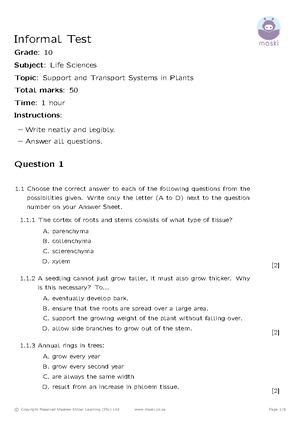 Human Reproduction - assessment - LIFE SCIENCES GRADE 12 NOTES: SA 1 ...