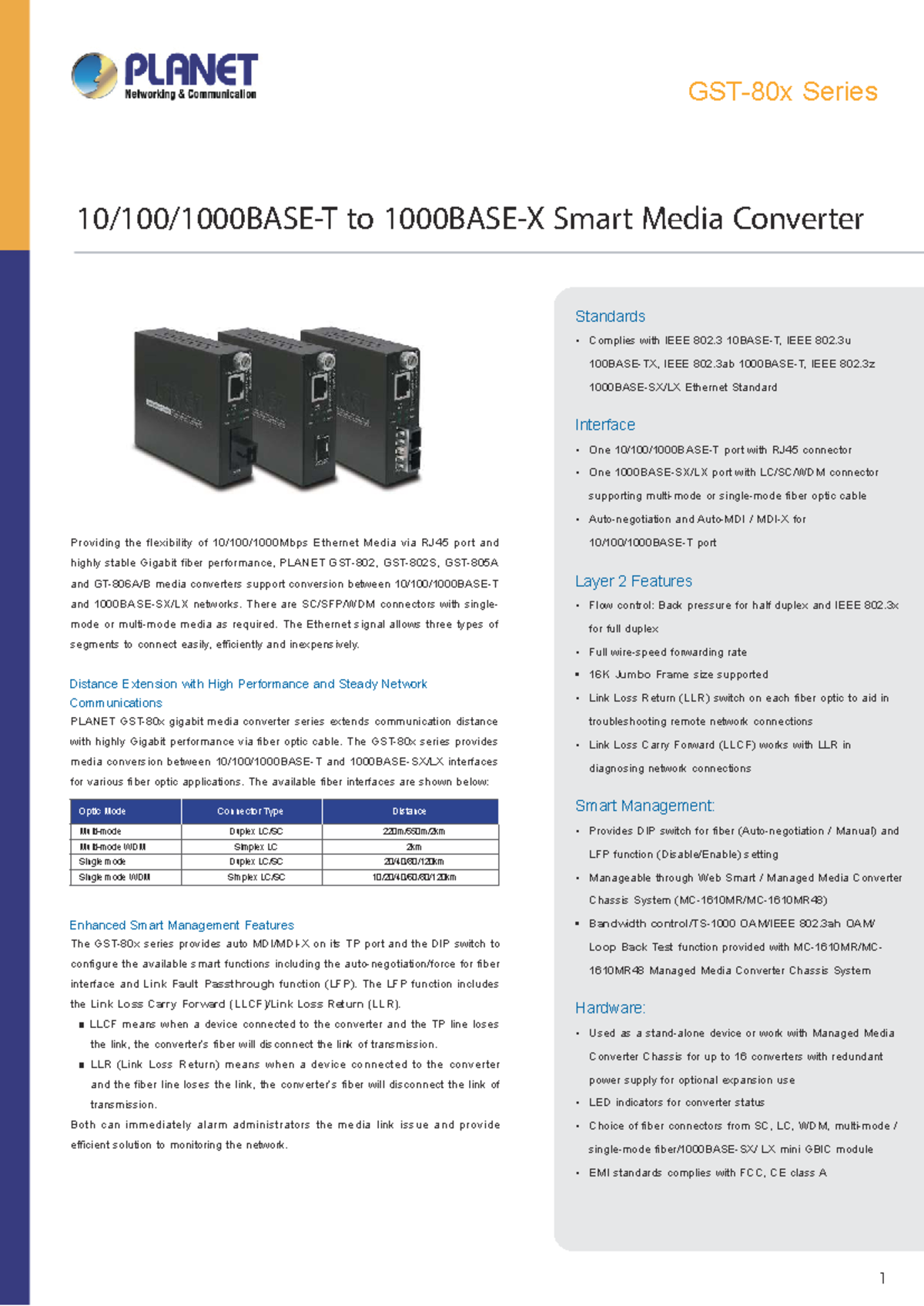 C-GST-80x v2 Indoor Smart Media Converter Overview and Features - Studocu
