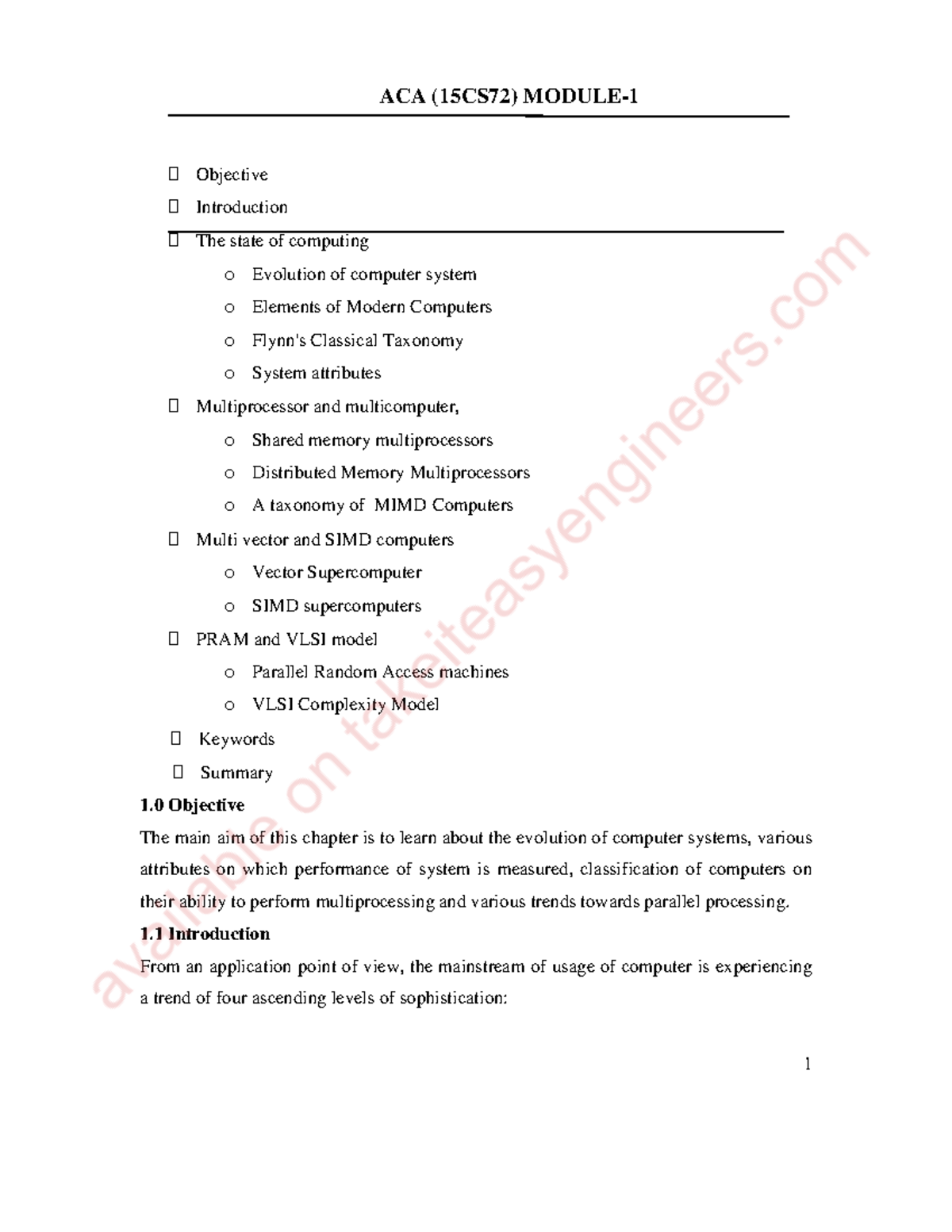 Advanced Computer Architecture (ACA 15CS72) - Evolution and Performance ...