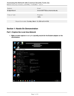 Lab 10 Penetration Testing a pf Sense Firewall 3e - Harsh Patel ...
