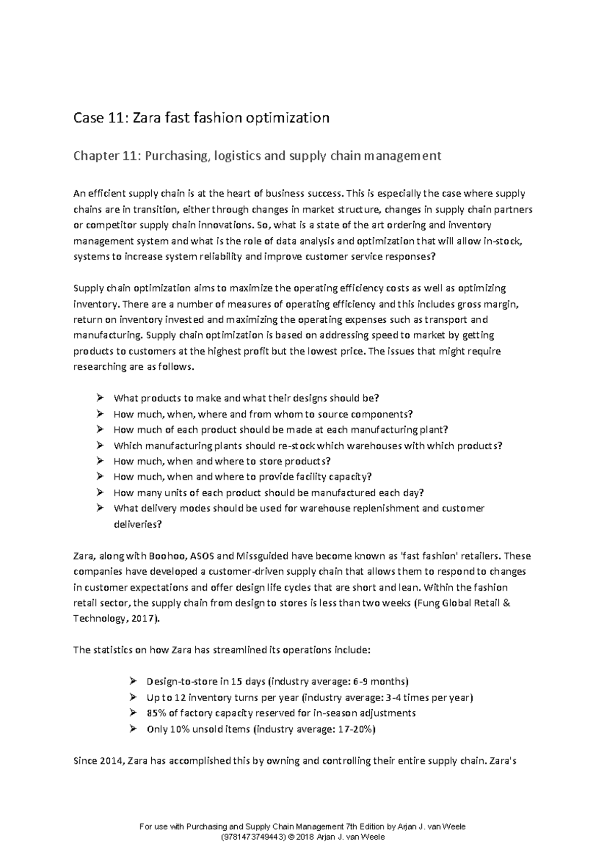 Chap 1 - Purchasing, logistics and supply chain management -sv - Case ...