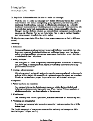 D218 Performance Assessment MXM2 Task 1: Enhancing Resilience in ...