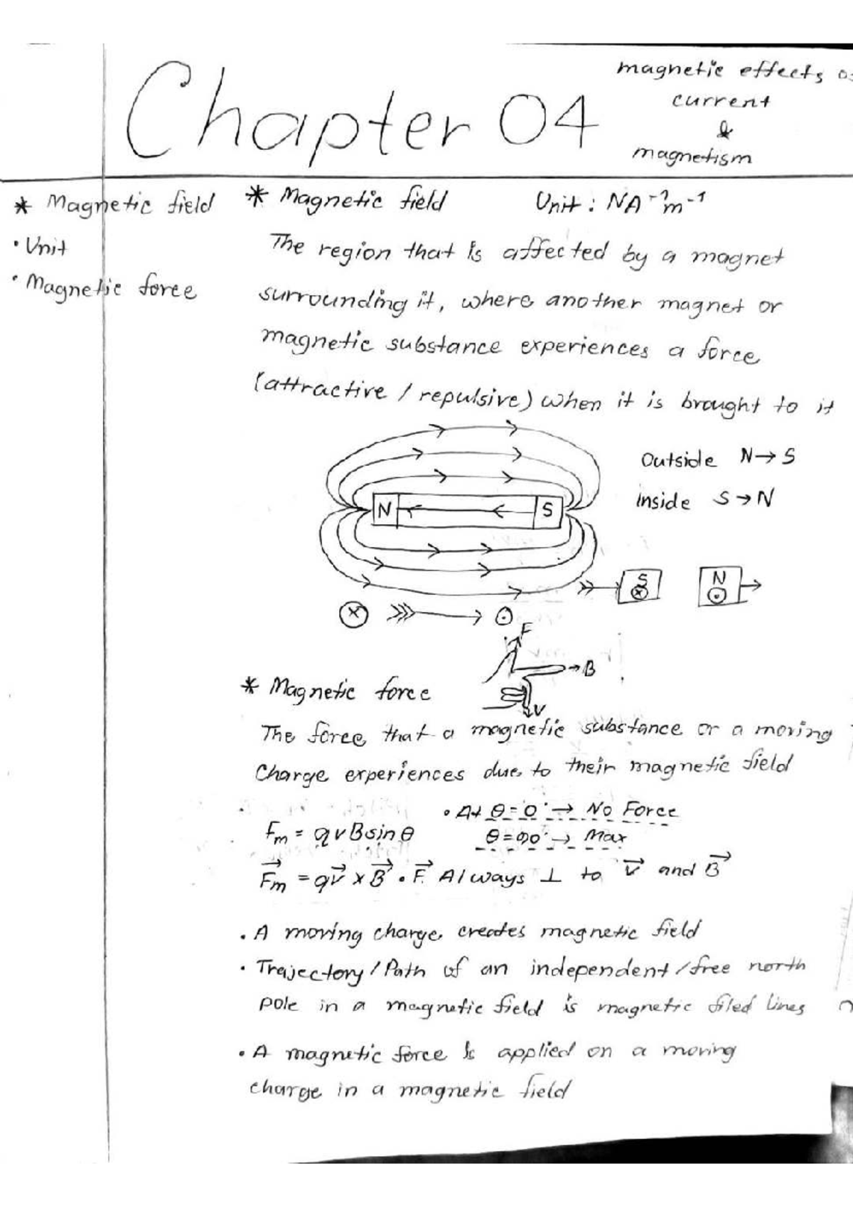 Physics 2nd Paper: Chapter 04 - Current Magnetism and Magnetic Fields - Studocu
