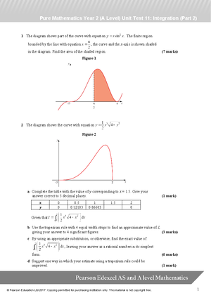 Pure Mathematics - A2 - A Level - Sixth Form (A Levels) - Studocu