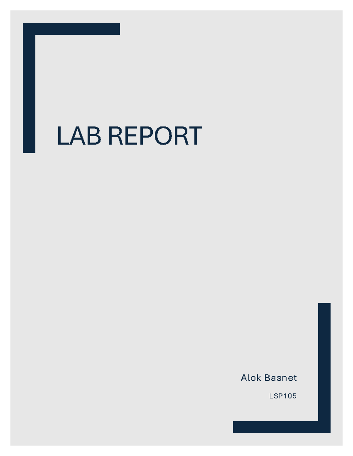Lab Report on Linear Regression in LSP105 - Studocu