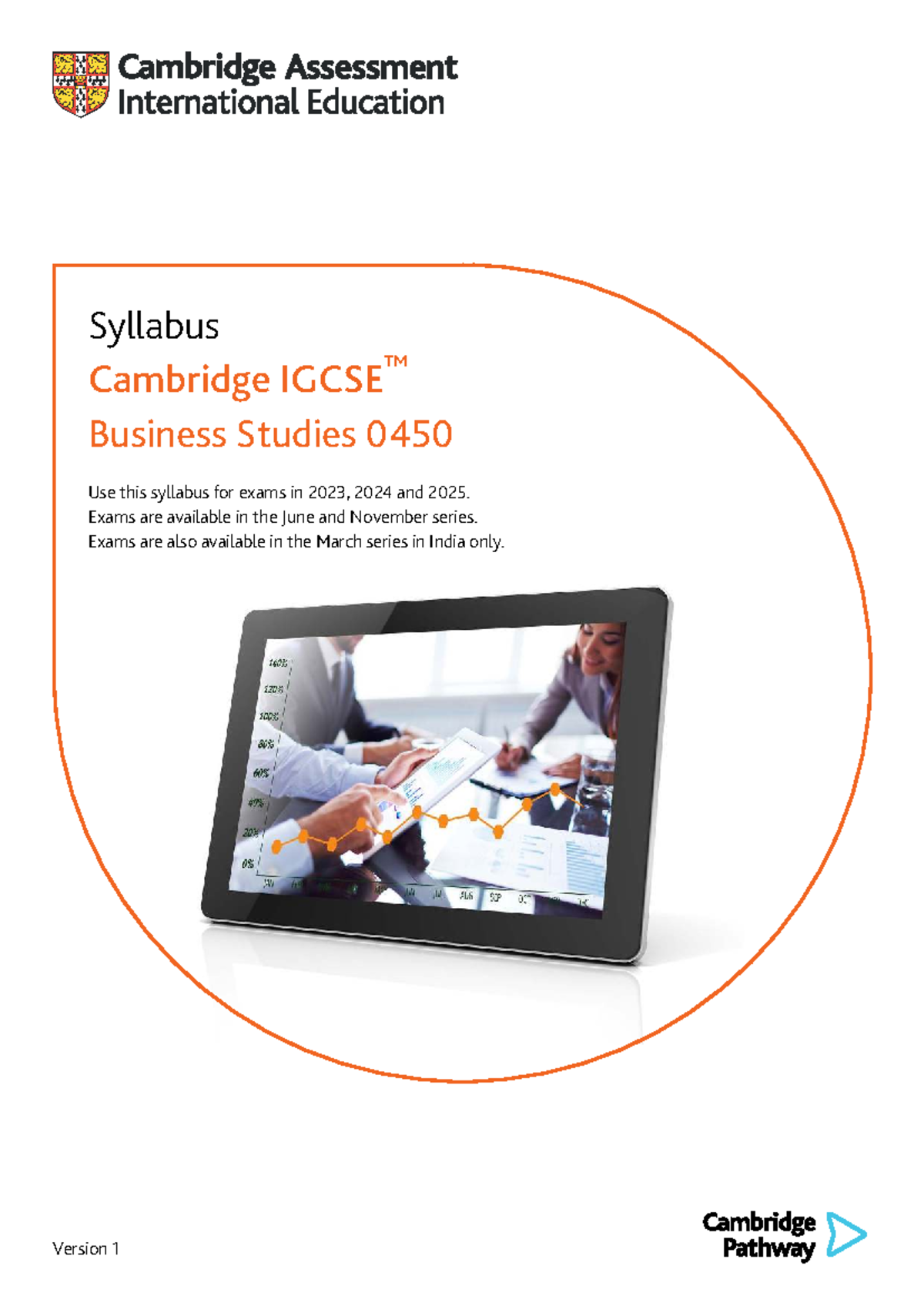Cambridge IGCSE Business Studies 0450 Syllabus Overview for 2023-2025 ...