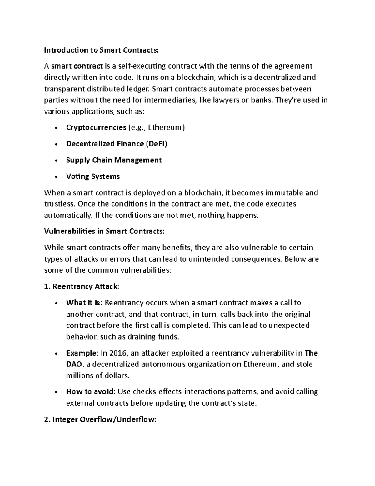 Chapter 4 - Understanding Smart Contract Vulnerabilities and Risks ...