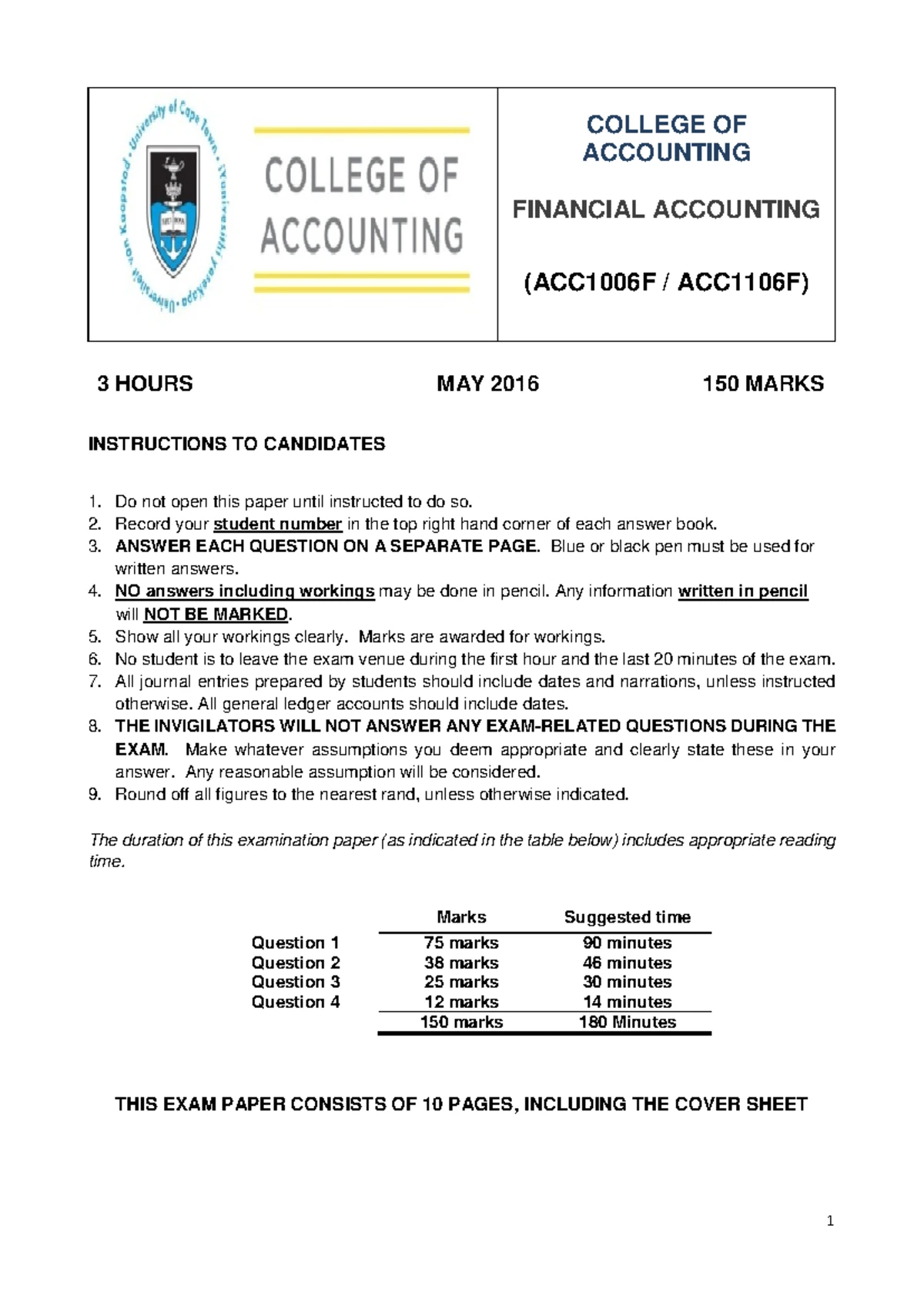 Accounting P1 NSC Grade 12 November 2022 Exam Paper & Formula Sheet ...