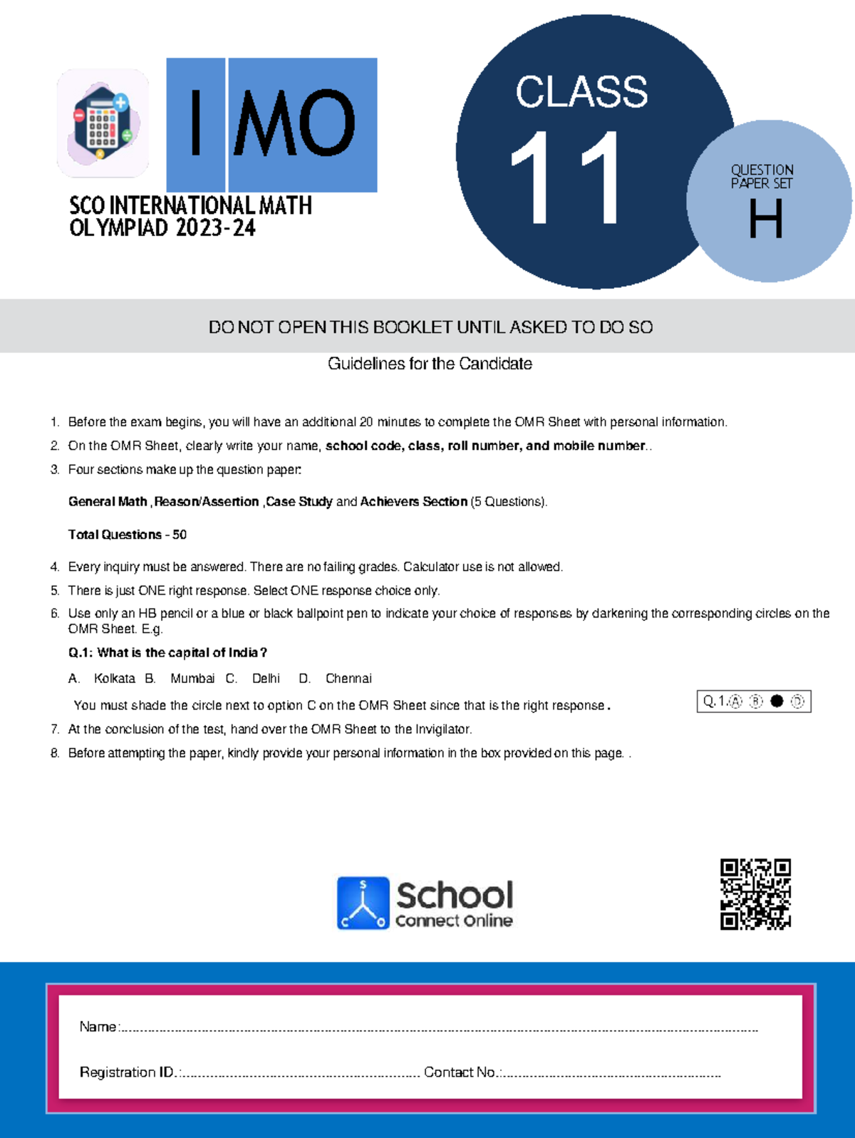 IMO Class 11 Question Paper Set - International Math Olympiad - Studocu