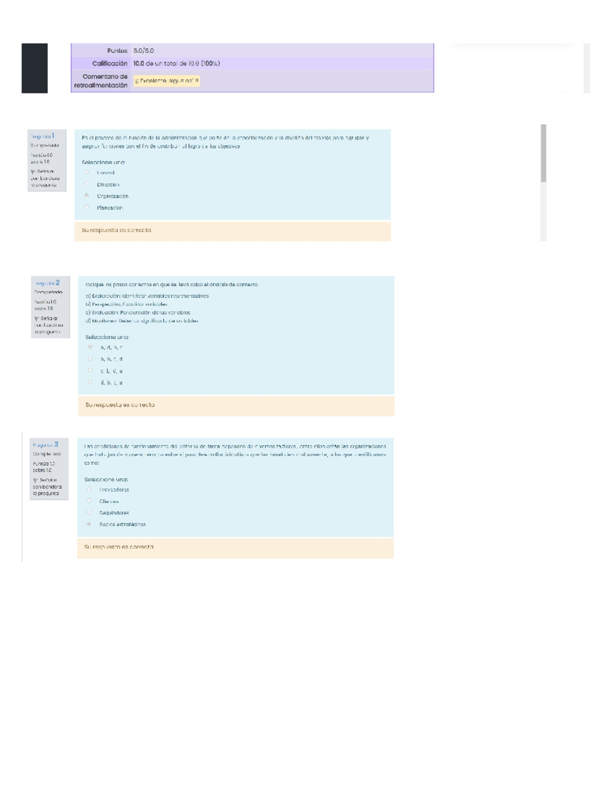 Examen 1 - Administración: Preguntas y Respuestas Evaluadas - Studocu