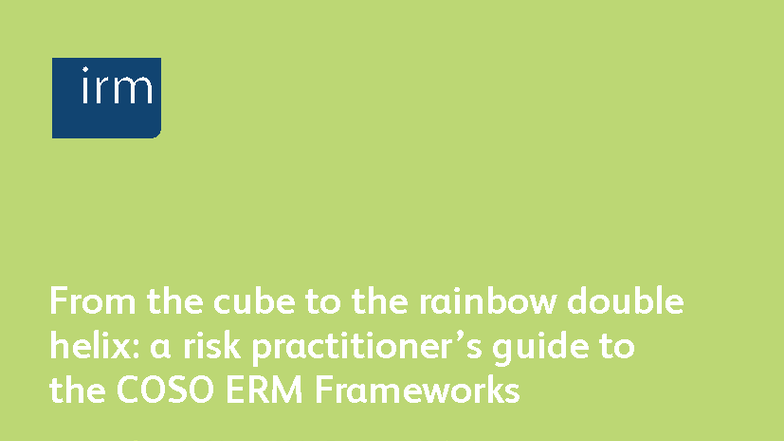 Risk management framework - From the cube to the rainbow double helix ...