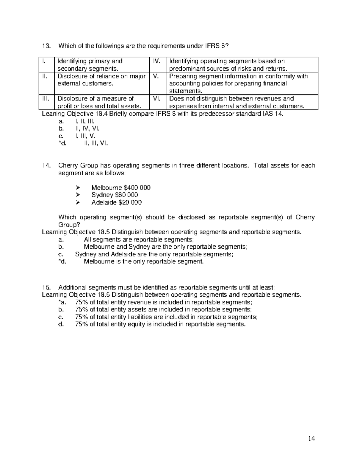 VCE Business Management Unit 3 AOS 2 - IFRS 8 Requirements & Segments ...
