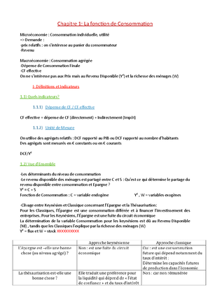 Chapitre 3 Le marché des biens et des services pdf - Macroéconomie ...