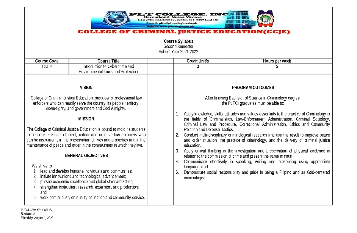 CDI 9 Introduction to Cybercrime & Environmental Law Protection ...