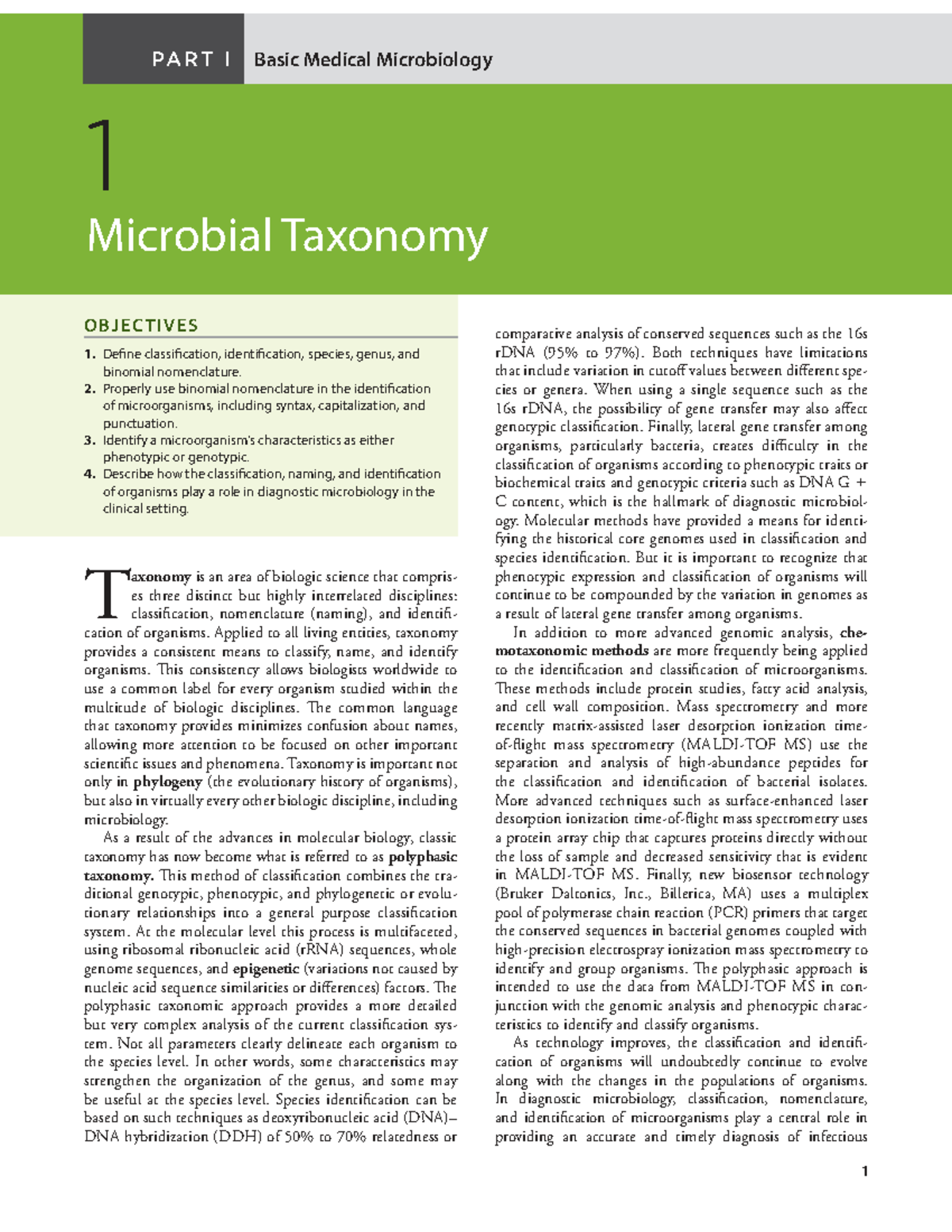 CB, Lec (Ch. 1-3) - Microbial Taxonomy & Genetics Overview - Studocu