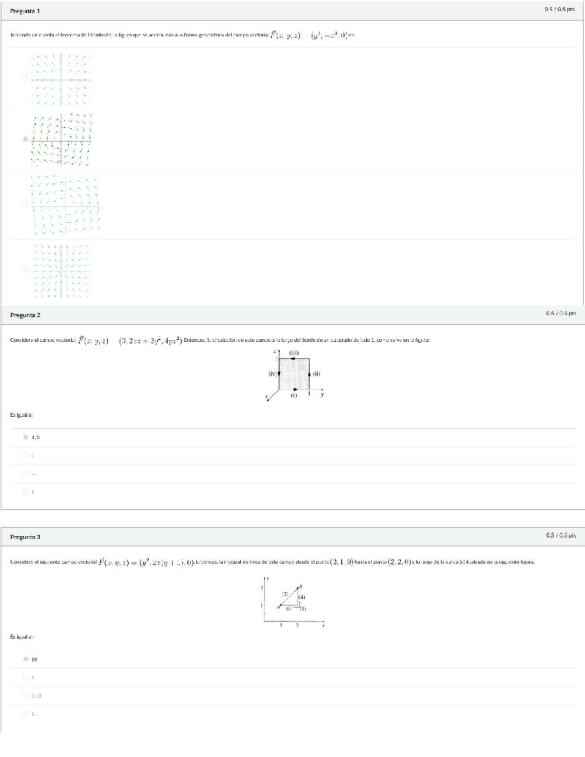 Exámen s2 Física Electromagnética: Preguntas sobre Campos Vectoriales ...