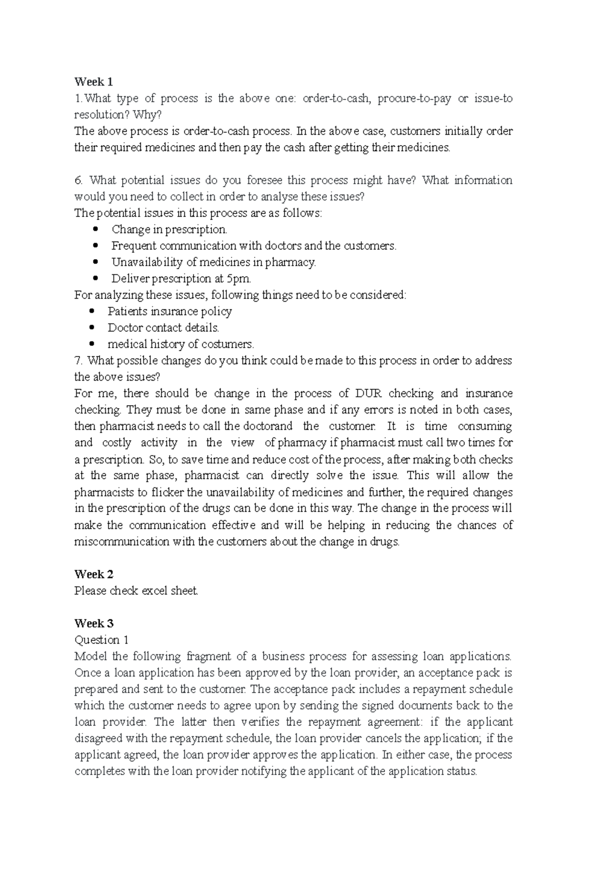 Itech 5404 tutorial 1-4 - Week 1 1 type of process is the above one ...
