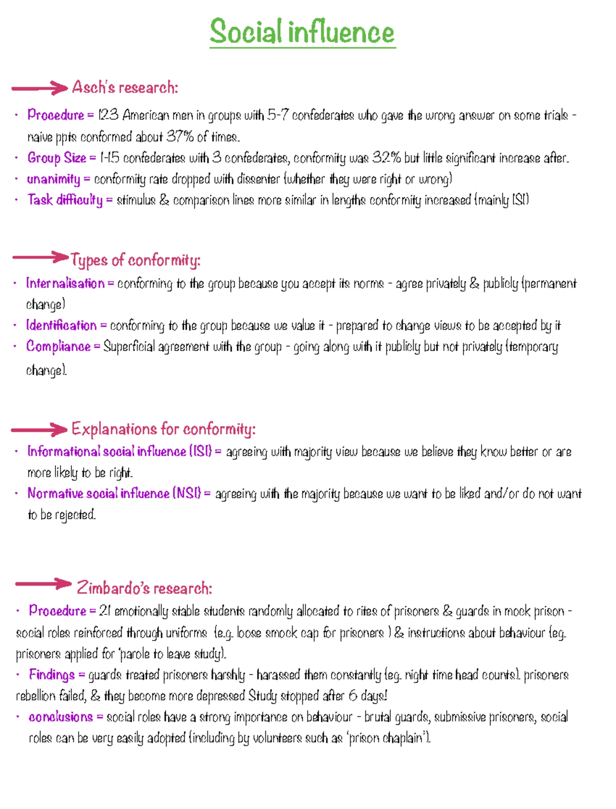 AQA Alevel Psychology: Social Influence - Jenness Study Overview - Studocu