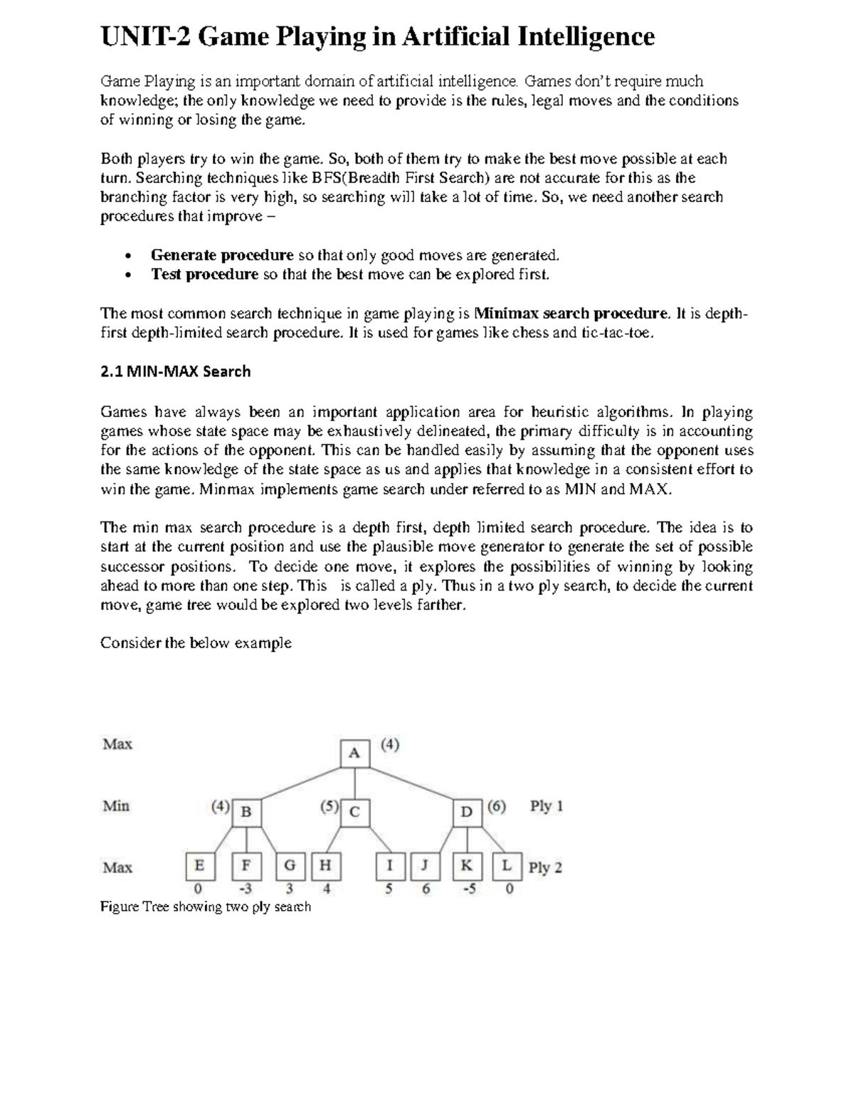 AI Game Playing Techniques: Minimax & Alpha-Beta Pruning - Studocu