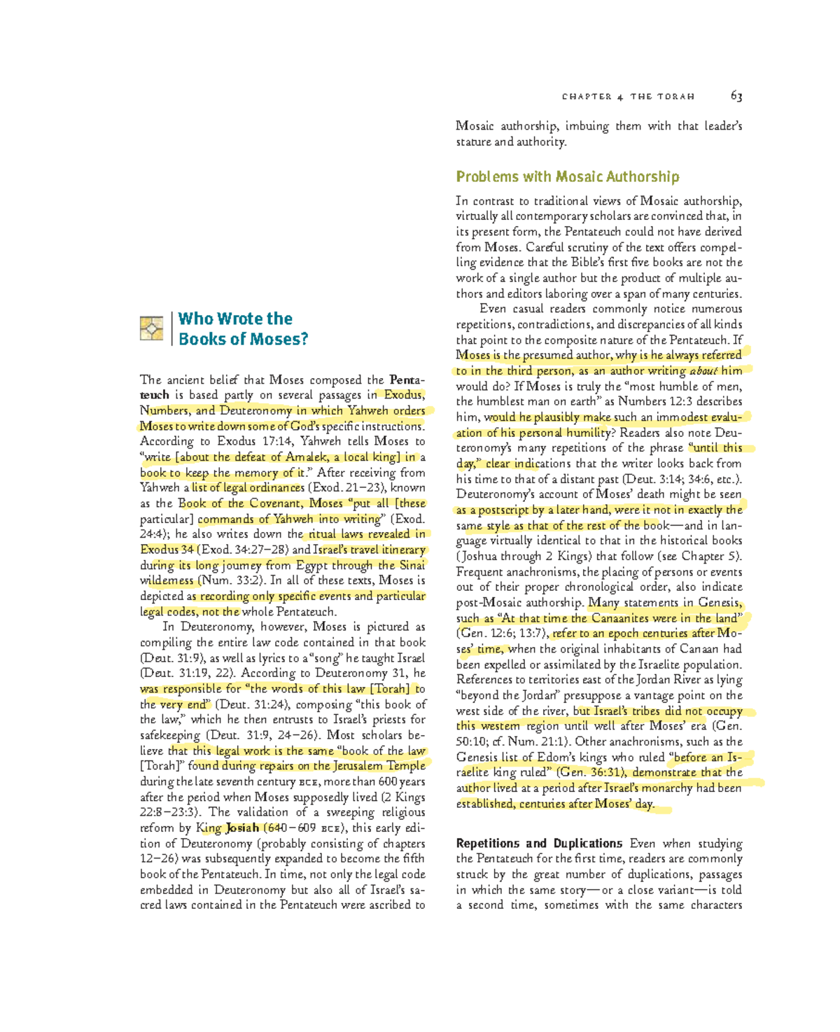 Exploring the Documentary Hypothesis: Sources of the Pentateuch - Studocu