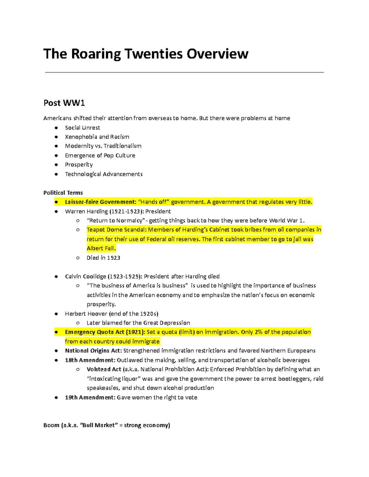 The Roaring Twenties Overview: Social Change, Culture & Innovation ...