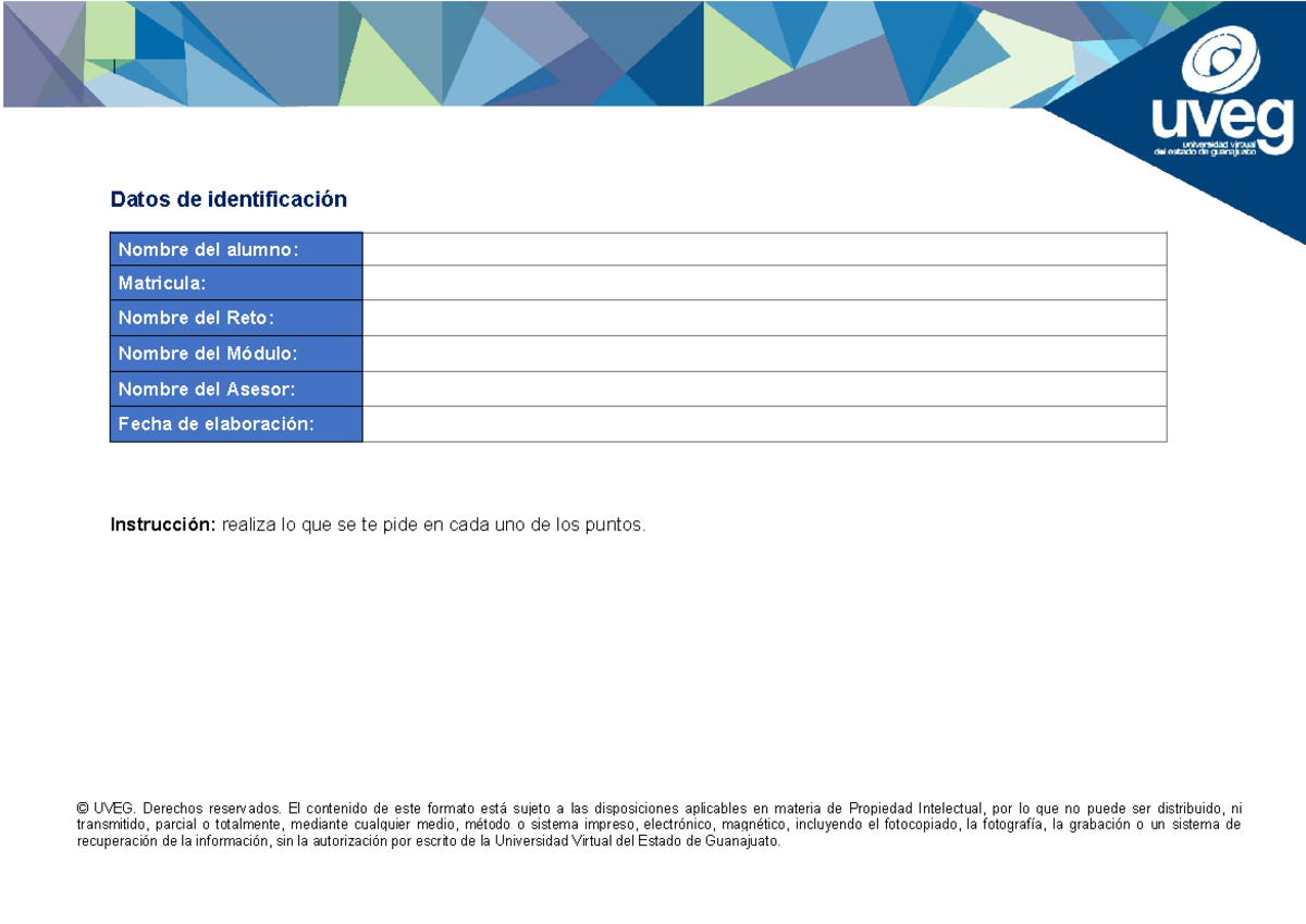 Reto5 Formato (1).docx metodo cientifico - Datos de identificación Nombre del alumno: Matricula ...